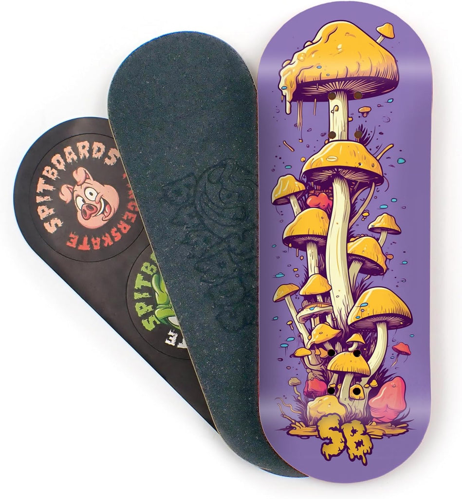 34mm Fingerboard Deck - Real Wood (5-Layers) Classic Popsicle Street S ...