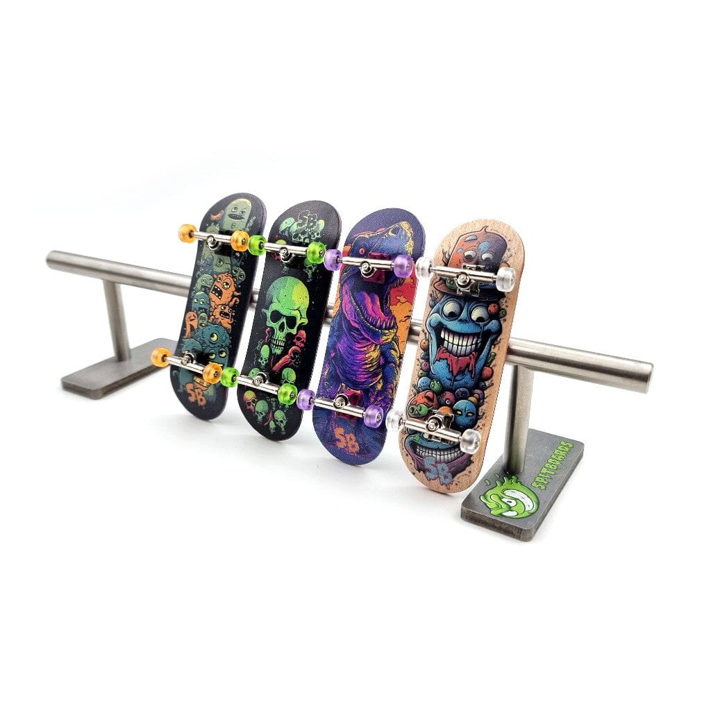 32 x 96 mm Fingerboard Complete Wood Set-Up Assembled, 5-Layers, Silve ...
